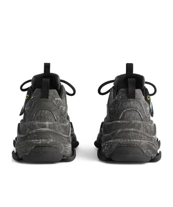 Balenciaga Triple S Lace-up Sneakers - Black