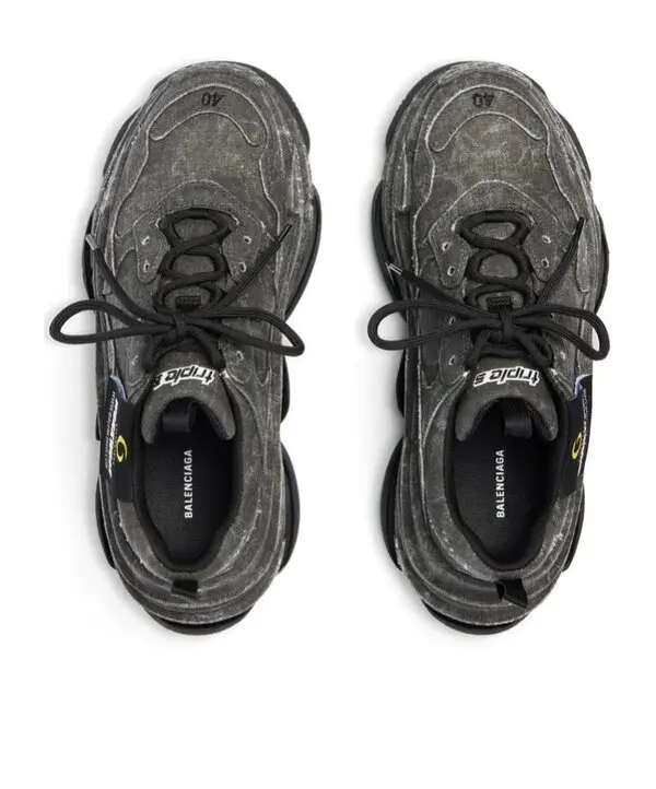 Balenciaga Triple S Lace-up Sneakers - Black