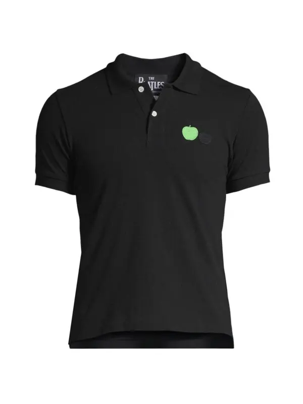 Play Comme Des Garcon Pattern Polo Short-sleeved Top