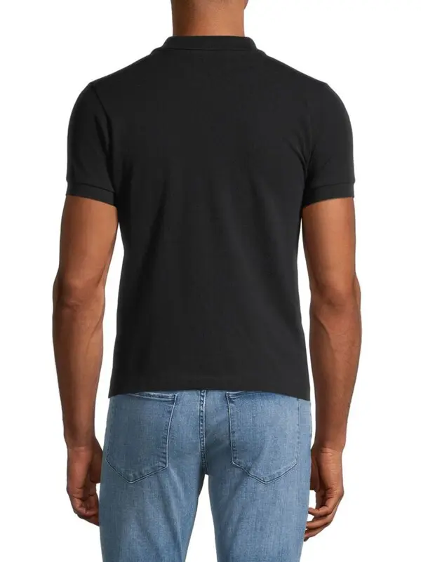 Play Comme Des Garcon Pattern Polo Short-sleeved Top