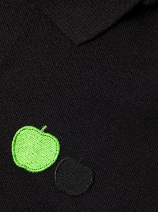 Play Comme Des Garcon Pattern Polo Short-sleeved Top