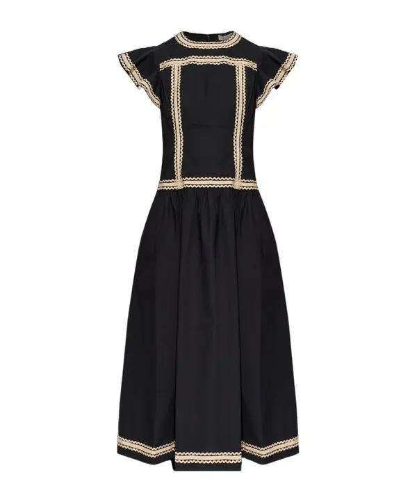 Ulla Johnson Ruffled-trim Midi Dress