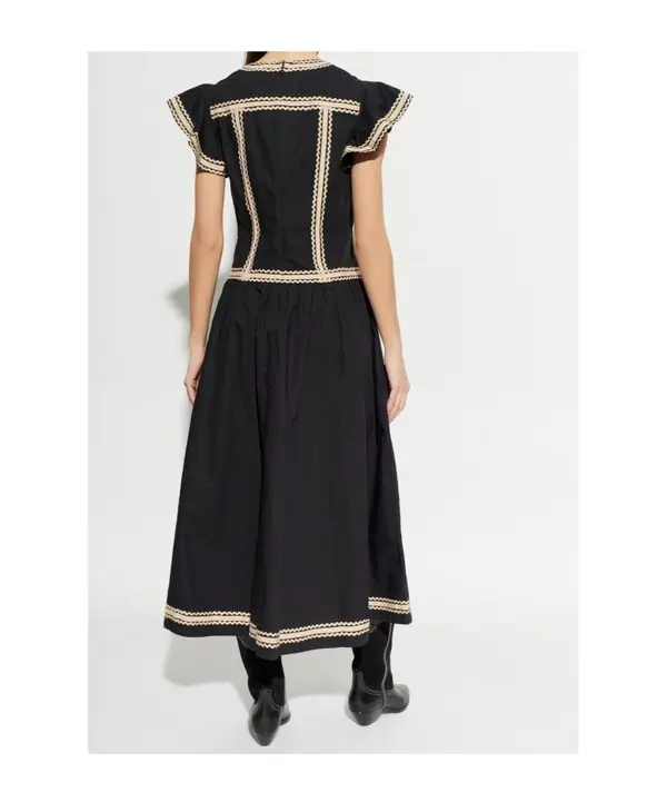 Ulla Johnson Ruffled-trim Midi Dress