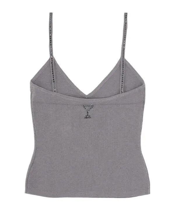 Retrofete Embellished Strap Knit Top