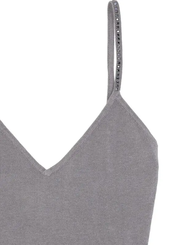 Retrofete Embellished Strap Knit Top