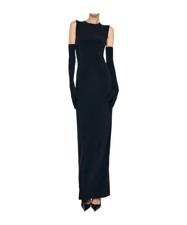 Norma Kamali Sleeveless Maxi Dress With Back Slit
