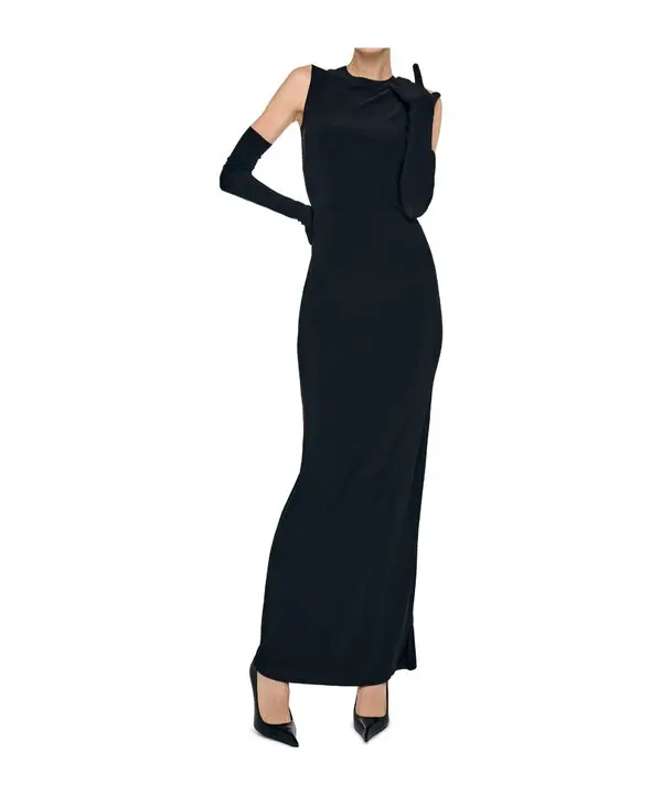 Norma Kamali Sleeveless Maxi Dress With Back Slit