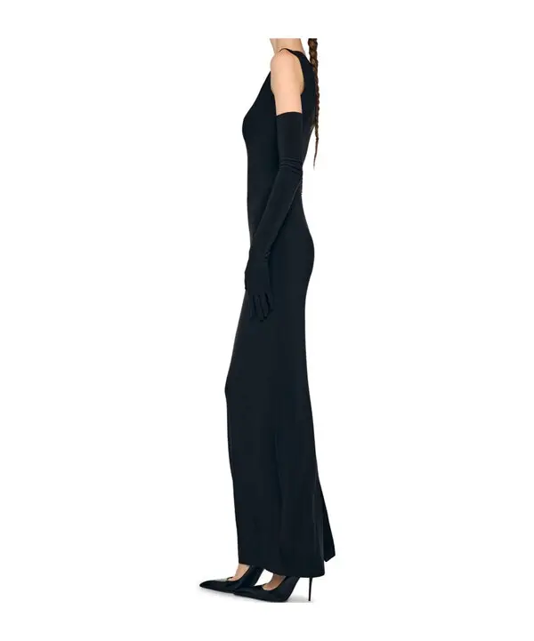 Norma Kamali Sleeveless Maxi Dress With Back Slit