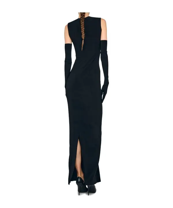 Norma Kamali Sleeveless Maxi Dress With Back Slit