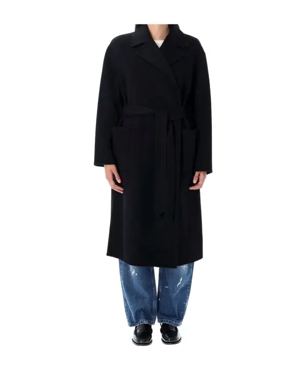 Polo Ralph Lauren Belted Lapel Collar Coat - Black