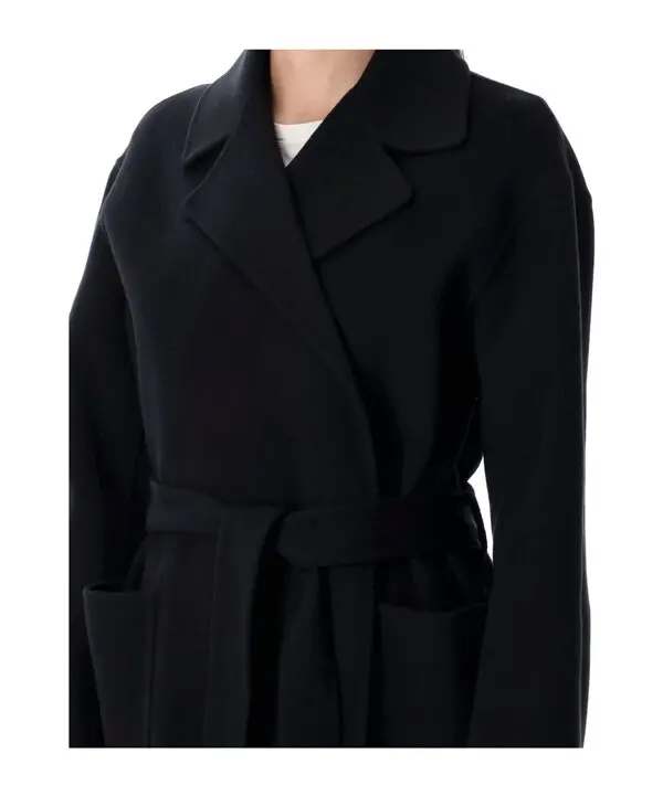 Polo Ralph Lauren Belted Lapel Collar Coat - Black
