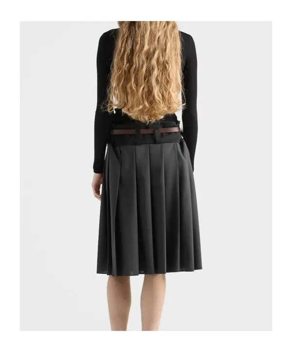Prada Long Sleeve Ribbed Crewneck Jumper