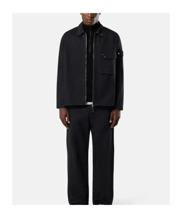Stone Island Zipped Denim Overshirt