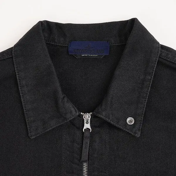Stone Island Zipped Denim Overshirt