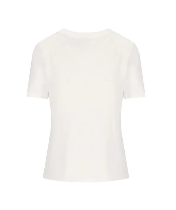 Chloé Logo Printed Crewneck T-shirt - White