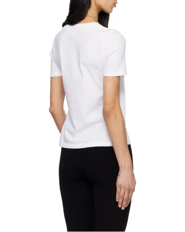Chloé Logo Printed Crewneck T-shirt - White