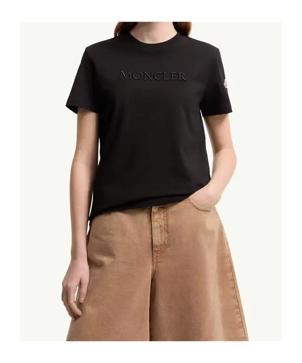Moncler Embroidered Tonal Logo T-shirt