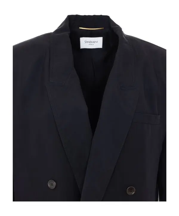 Saint Laurent Double-breasted Peak Lapel Jacket