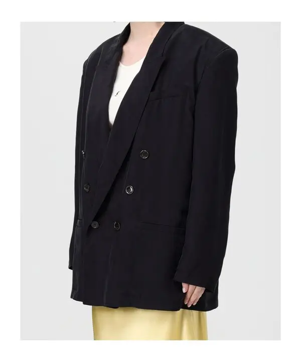 Saint Laurent Double-breasted Peak Lapel Jacket