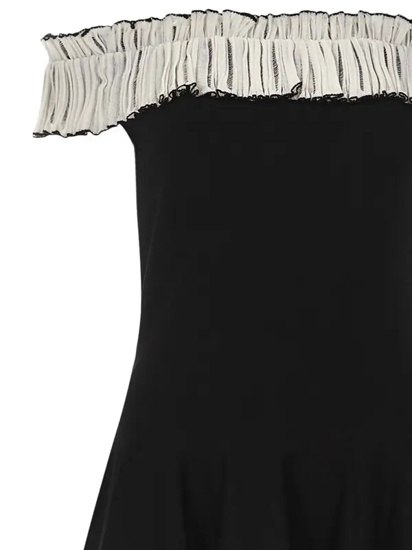 Alexander McQueen Off-shoulder Flared Dress