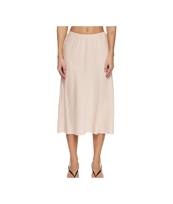 LISA YANG Elasticated-waist Midi Skirt - Nude