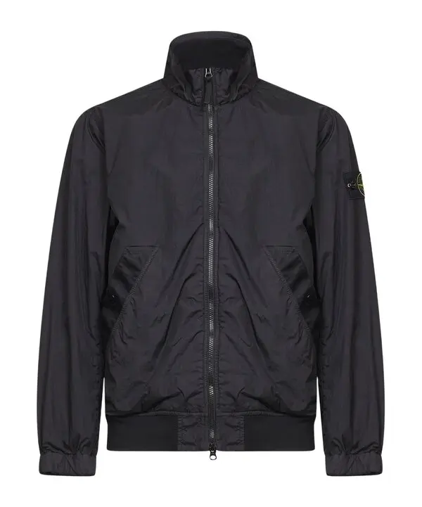 Stone Island Logo Patch Zip-up Jacket