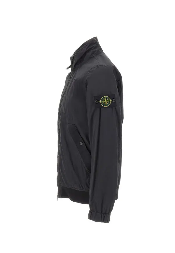 Stone Island Logo Patch Zip-up Jacket