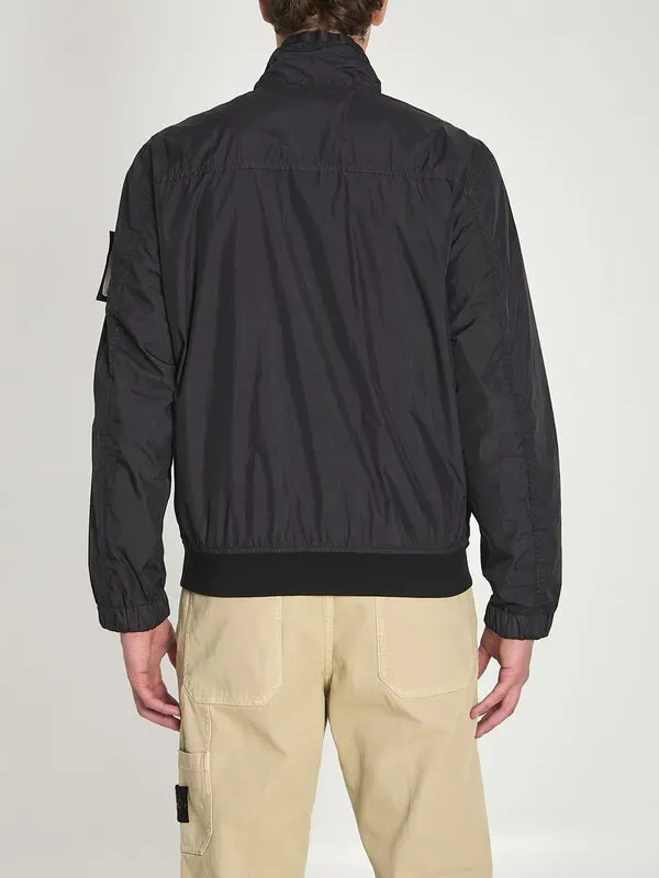 Stone Island Logo Patch Zip-up Jacket