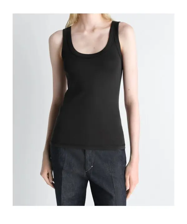 LEMAIRE Crewneck Sleeveless Top - Black