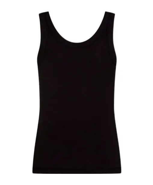 LEMAIRE Ribbed Top - Black