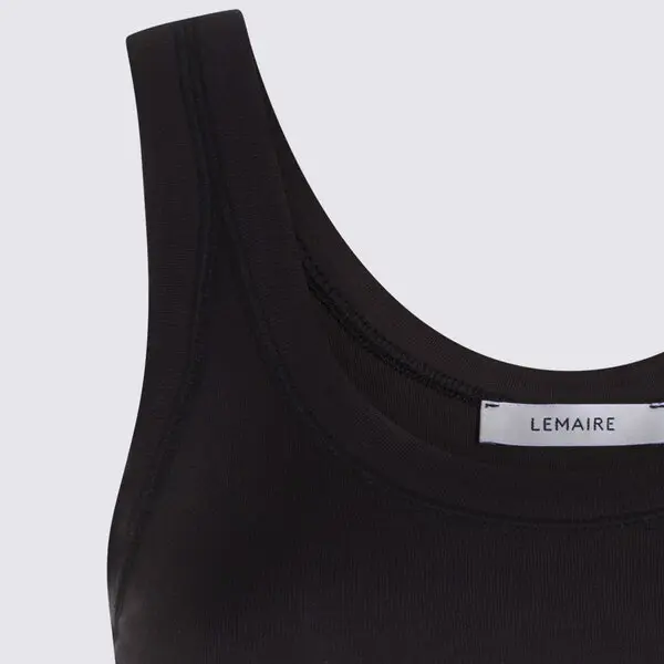 LEMAIRE Ribbed Top - Black