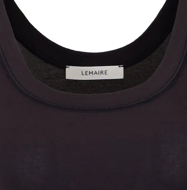 LEMAIRE Ribbed Top - Black