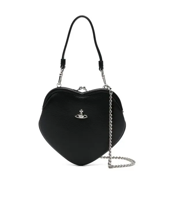 VIVIENNE WESTWOOD Belle Heart Frame Handbag - Black