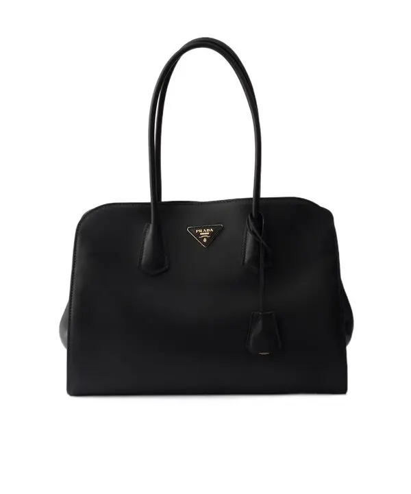 Prada Leather Tote Bag - Black