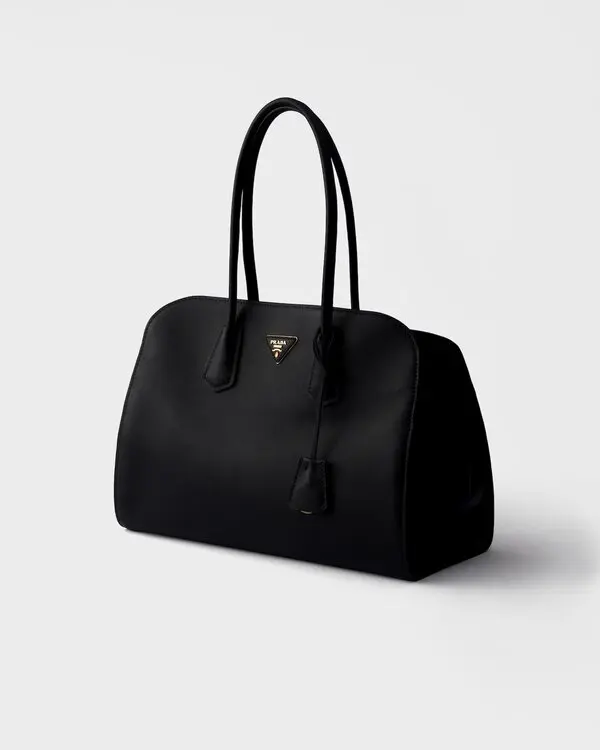 Prada Leather Tote Bag - Black