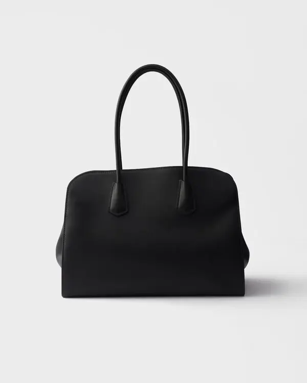 Prada Leather Tote Bag - Black