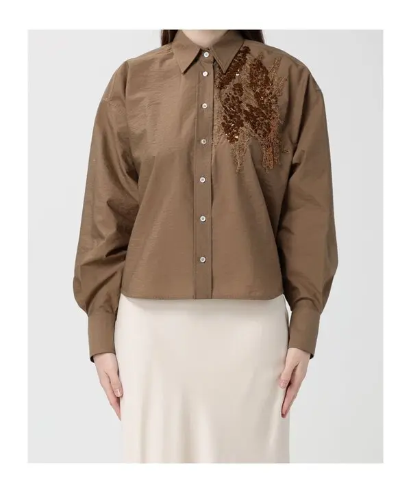 Brunello Cucinelli Embellished Button-down Blouse