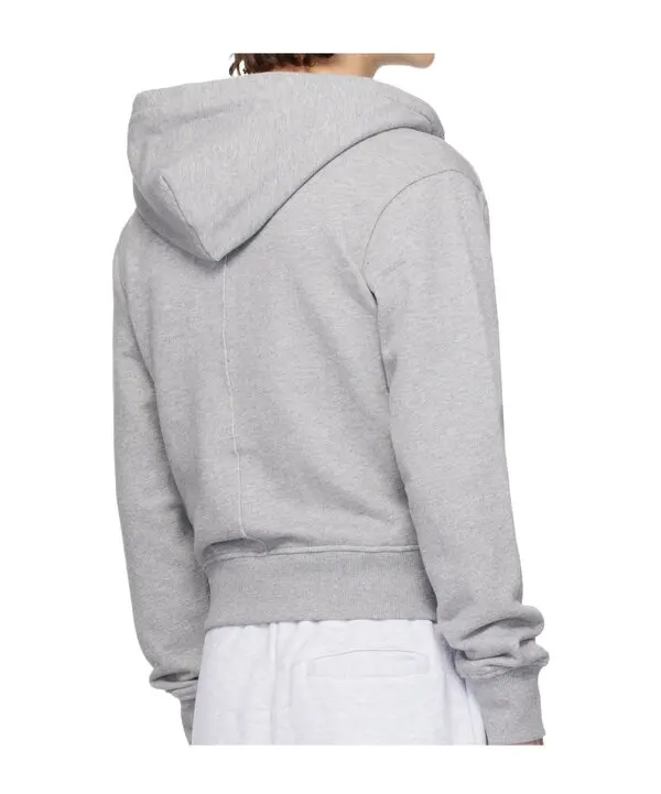 ENTIRE STUDIOS Slim Zip-up Hoodie - Heather Grey