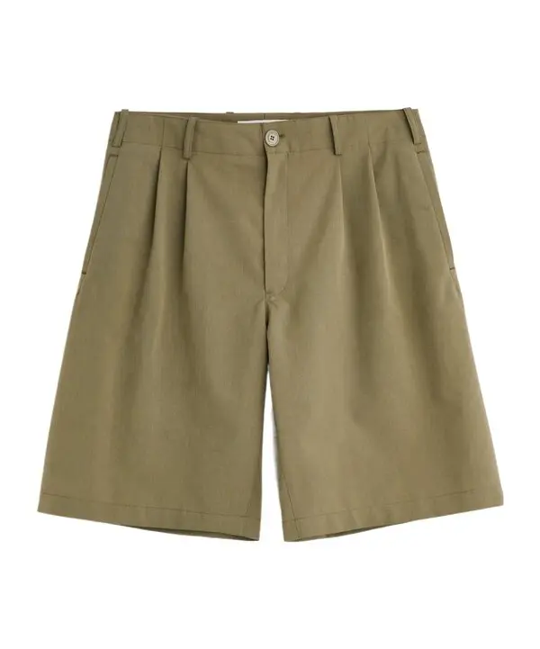 Our Legacy Ponte Pleated Shorts - Gray