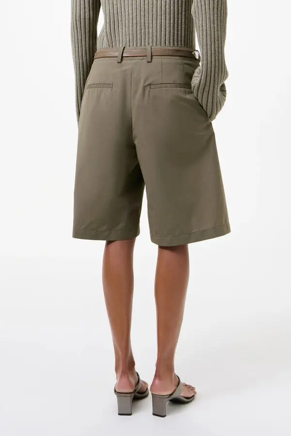 Our Legacy Ponte Pleated Shorts - Gray