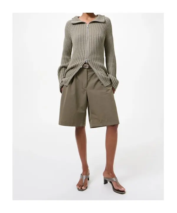 Our Legacy Ponte Pleated Shorts - Gray