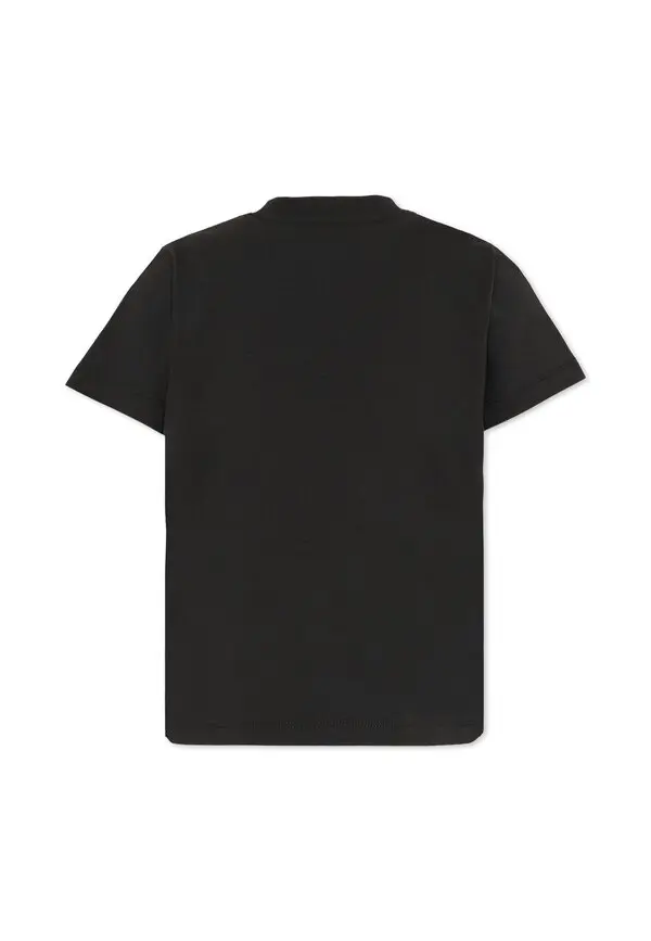 Moncler Logo Printed Crewneck T-shirt - Black