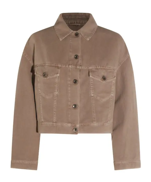 Brunello Cucinelli Cropped Denim Jacket