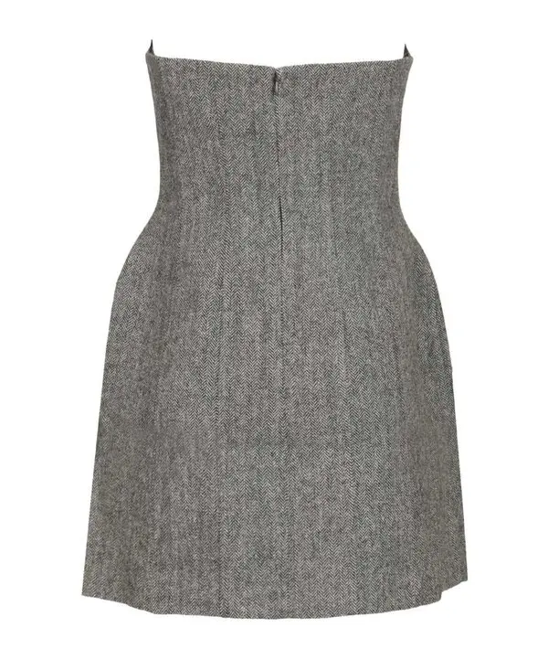 SELF-PORTRAIT Plunging Off-shoulder Mini Dress