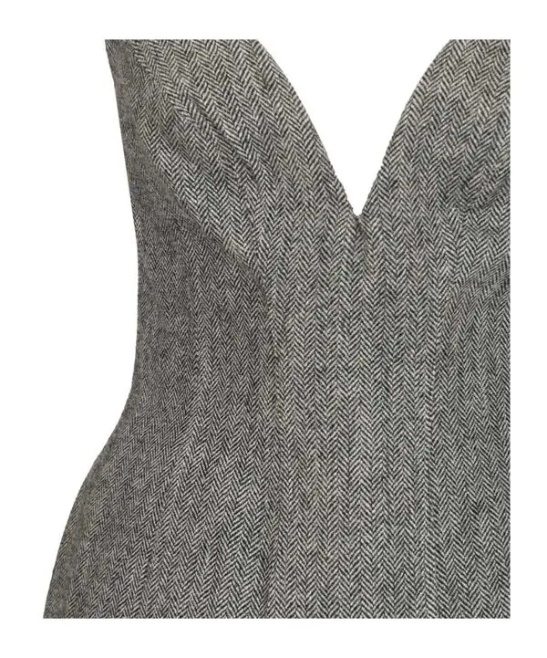 SELF-PORTRAIT Plunging Off-shoulder Mini Dress