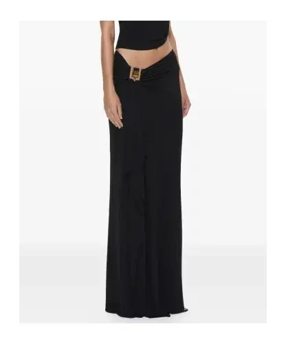Christopher Esber Bezel Quartz Cascade Skirt - Black