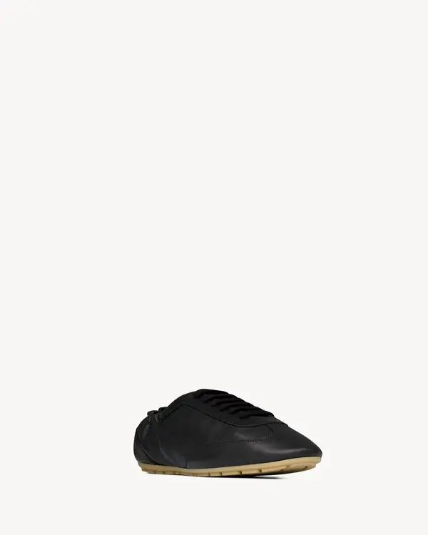 Saint Laurent Lewis Lace-up Sneakers - Black