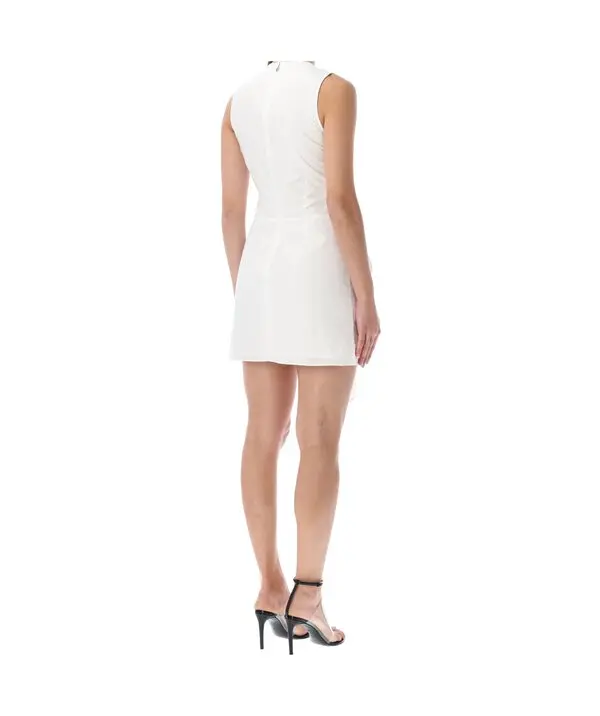 ROTATE BY BIRGER CHRISTENSEN Sleeveless Bow Dress - White