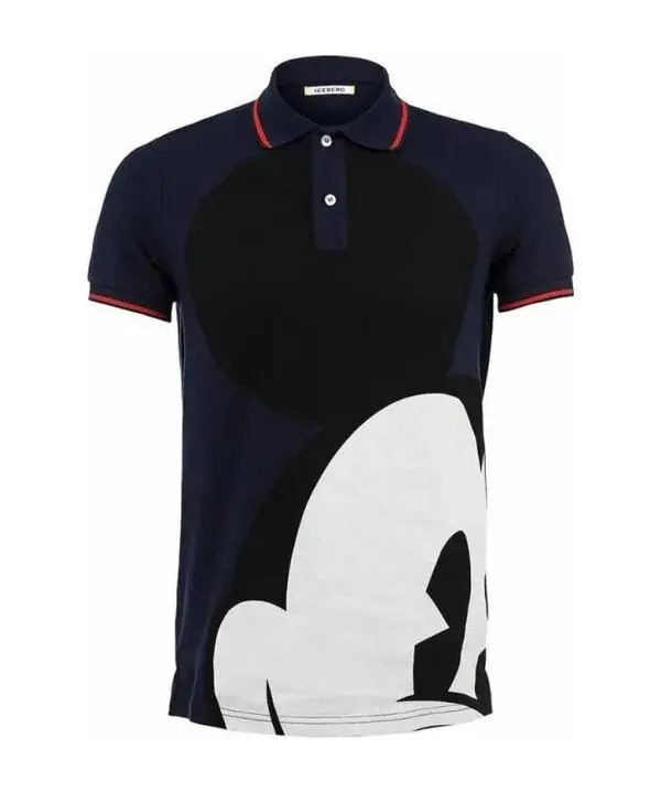 Iceberg Printed Polo Shirt - Black