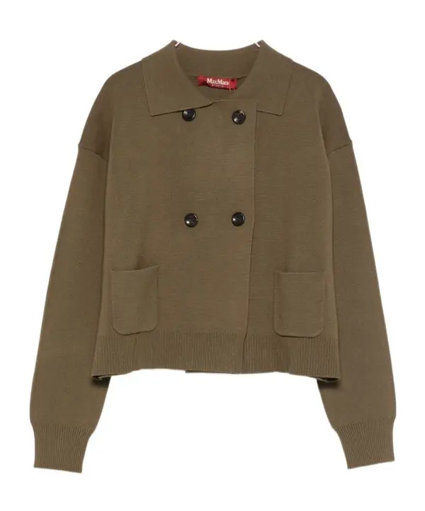 Max Mara Double-breasted Long Sleeve Jacket - Brown